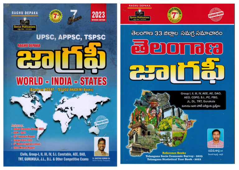 World, India and Telangana Geography for UPSC, TSPSC and APPSC SET Of 2 ...